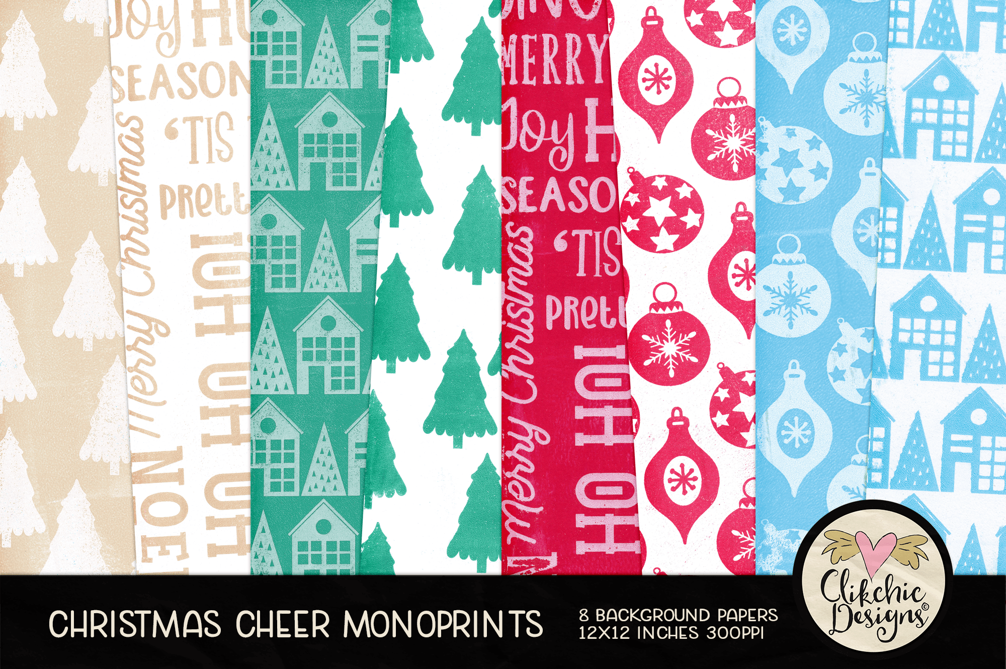 Bring in the Christmas Cheer with this set of Backgrounds | Clikchic ...